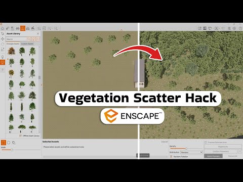 Enscape Scattering Technique: Speed Up Your Landscape Design