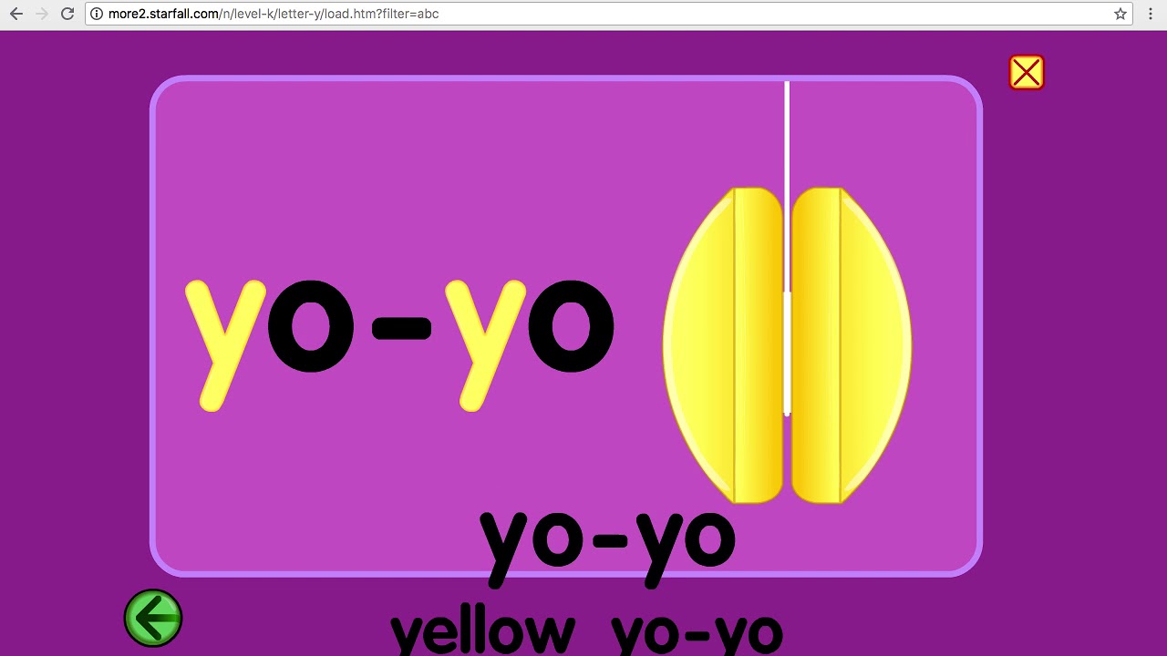 Starfall presents the letter Y - YouTube