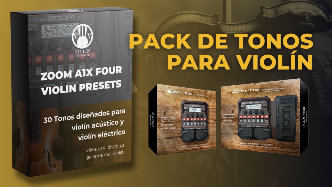Zoom A1X Four | Pack de presets para Violin - YouTube