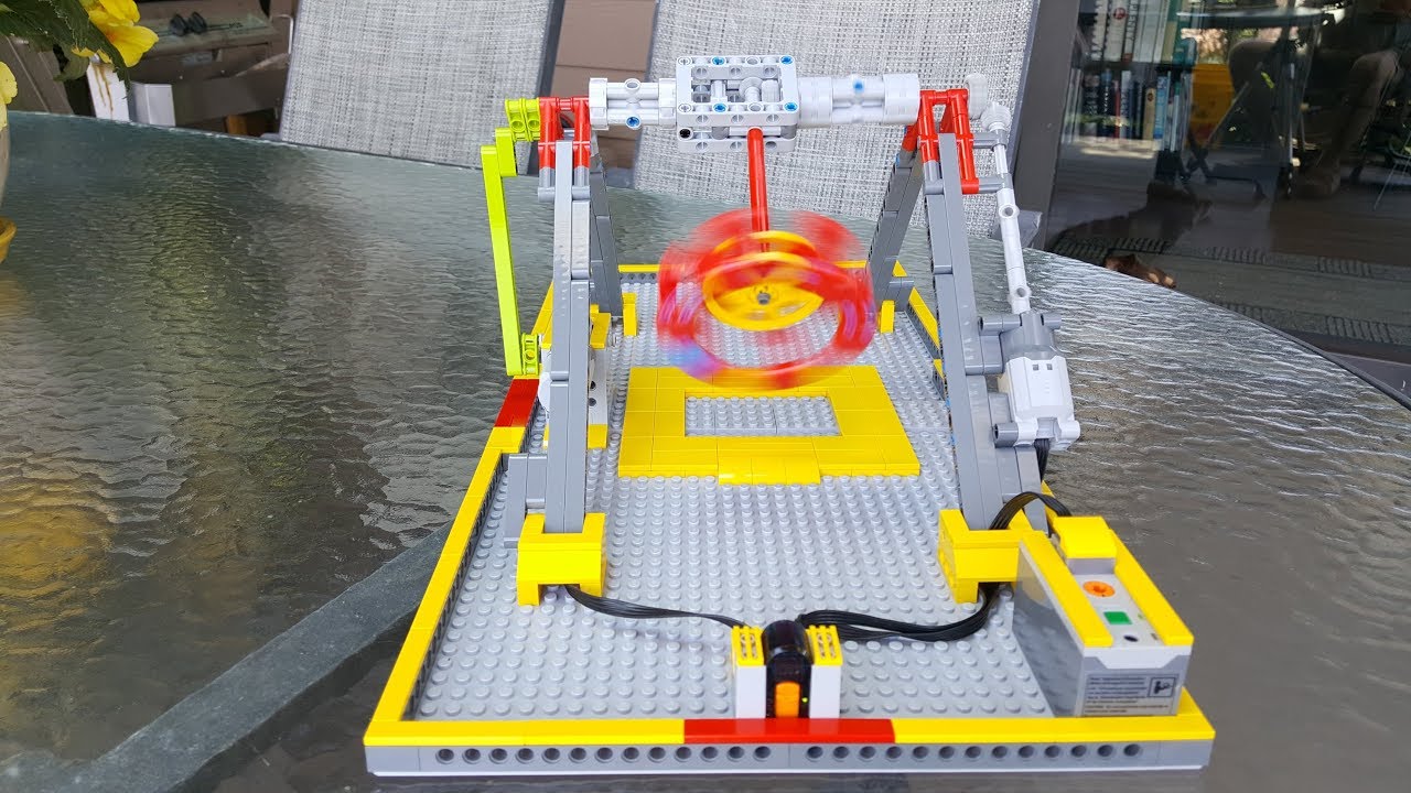 Technical LEGO: Fire Ball ride simulator - YouTube