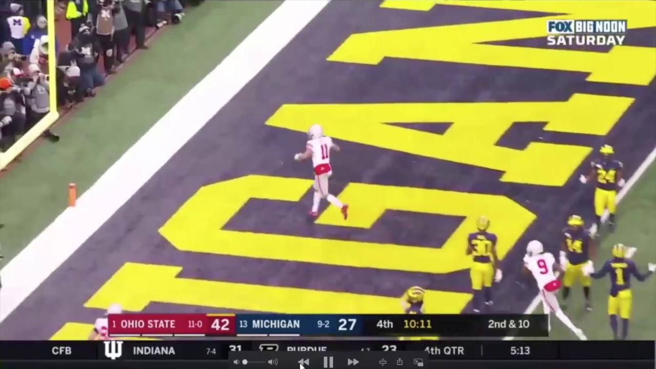 Ohio State Perimeter Screen Executed Perfectly Vs Michigan - YouTube