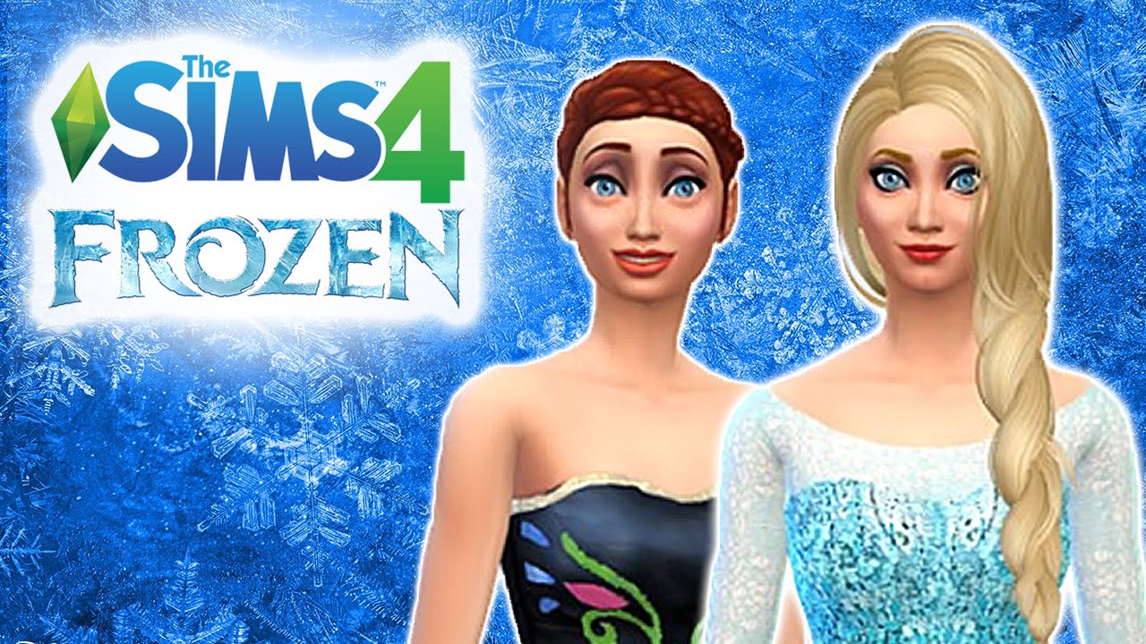 Frozen Nursery Rhymes The Sims 4 - Anna makes a cake Elsa plays the ...