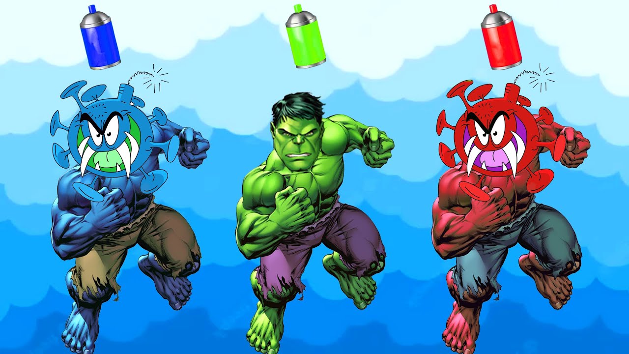 Dancing Hulk / Hulk is infected with the virus / Hulk is cured of the virus - YouTube