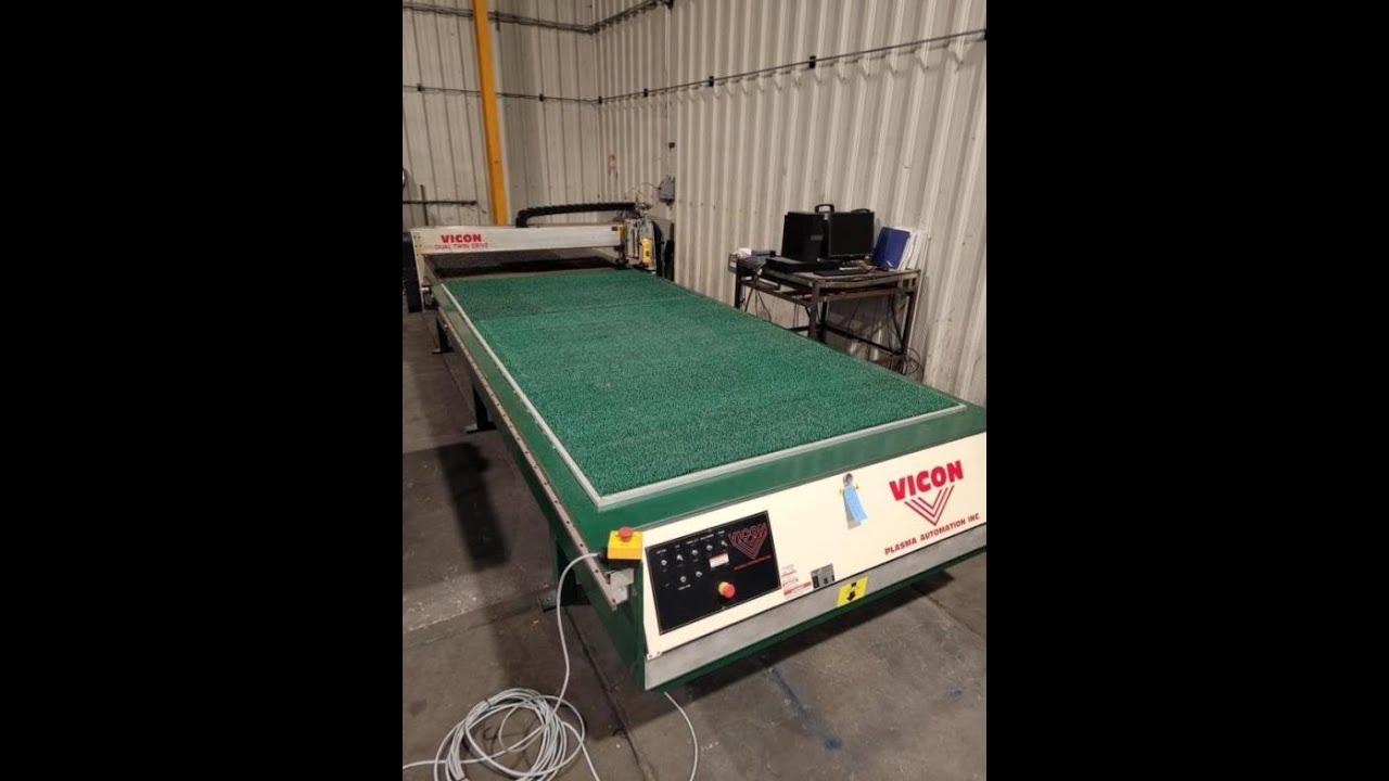 Vicon 5x20 Table - demo cutting liner - YouTube