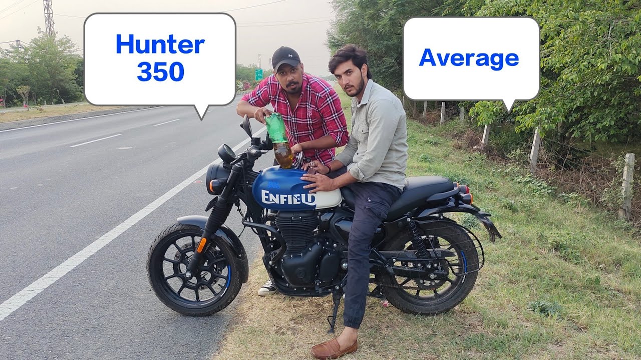 Hunter Bike Average | Hunter Average Testing | Royal Enfield Hunter 350 ...