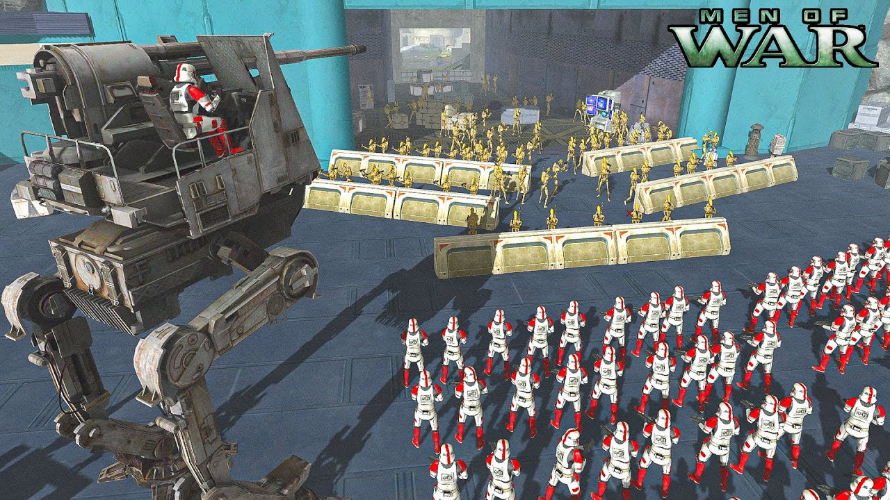 65th CLONE ARMY Siege OF DROIDS FORTRESS ! | Men Of War: Star Wars Mod ...