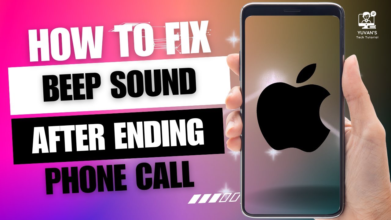 Fix for beep sound after ending a phone call in iPhone 14 - YouTube