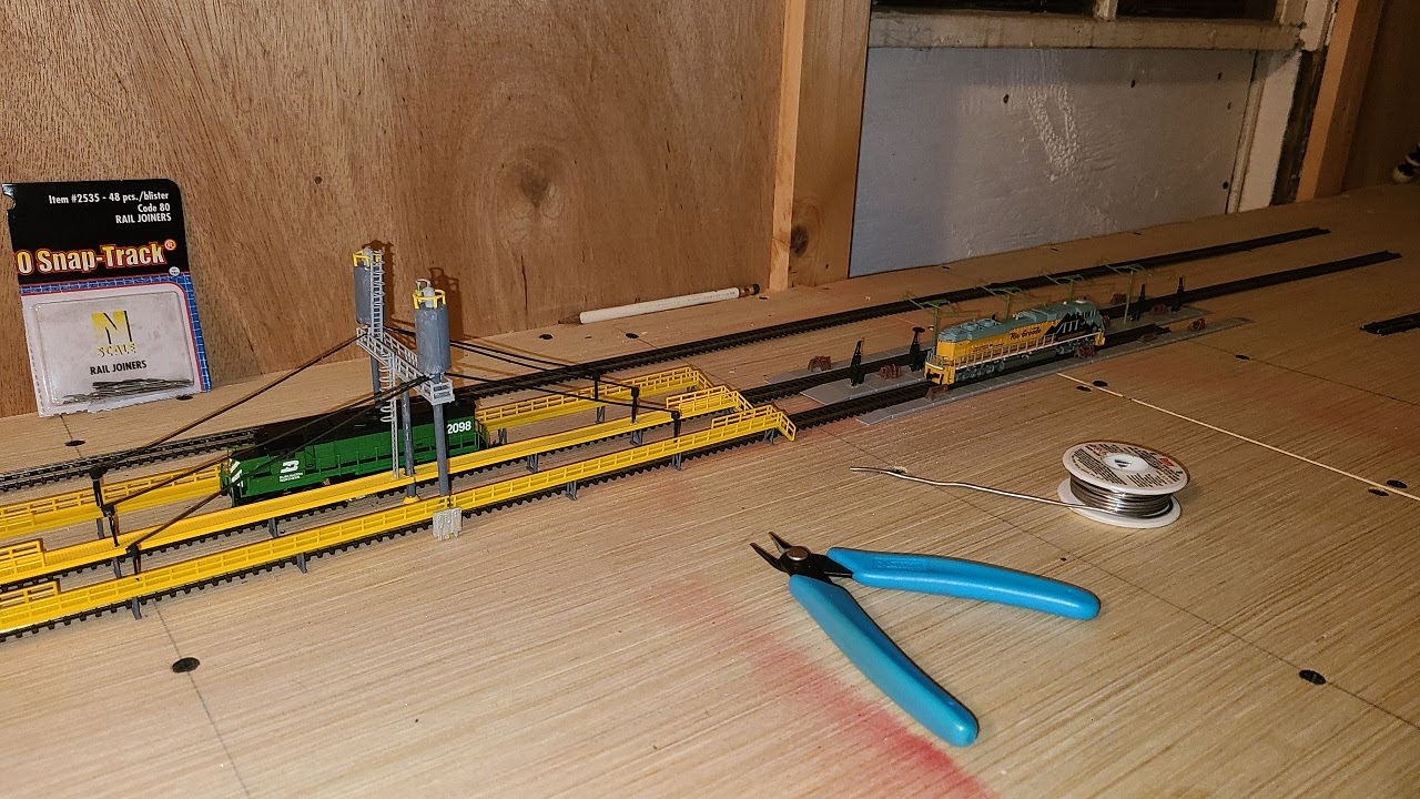 N Scale yard going in and got something from Trainworld - YouTube