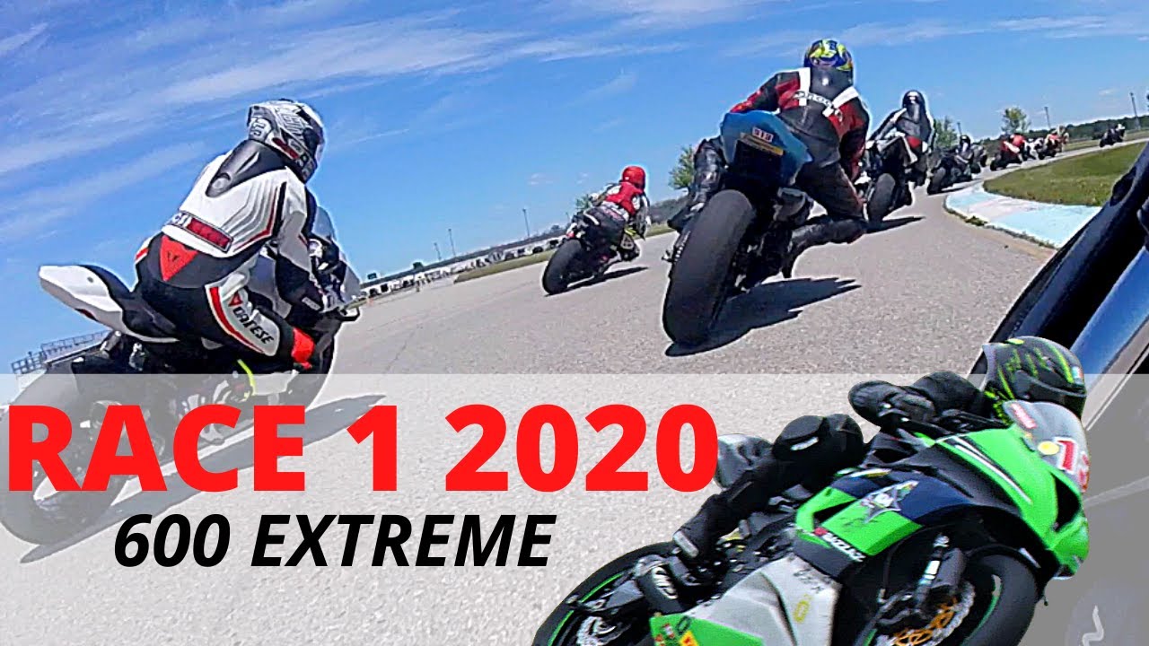 MOTORCYCLE RACING 2020 SOAR RACE 1 at Grand Bend Motorplex AM 600 ...