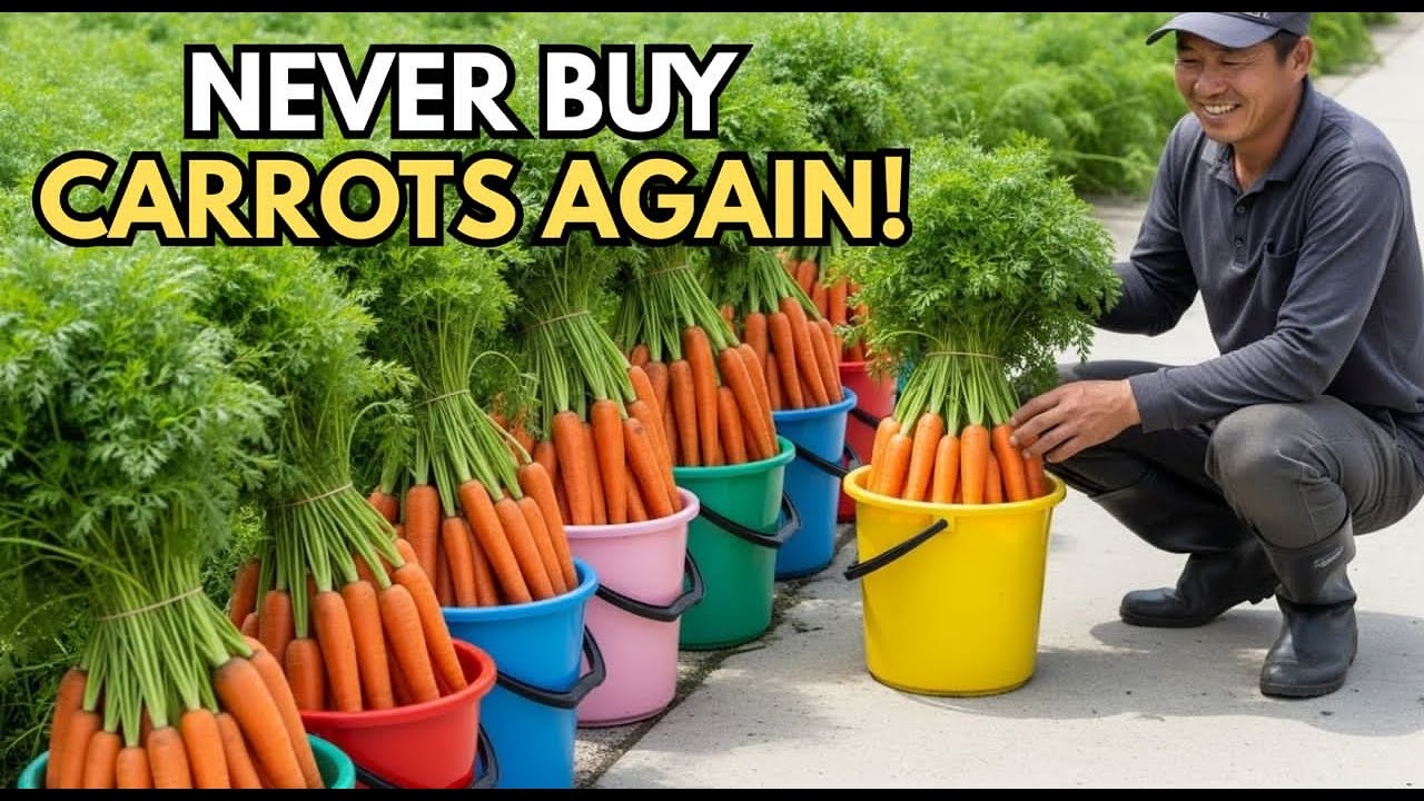 How To Grow Carrots At Home Very Simple, Every Season Has Clean Carrots ...