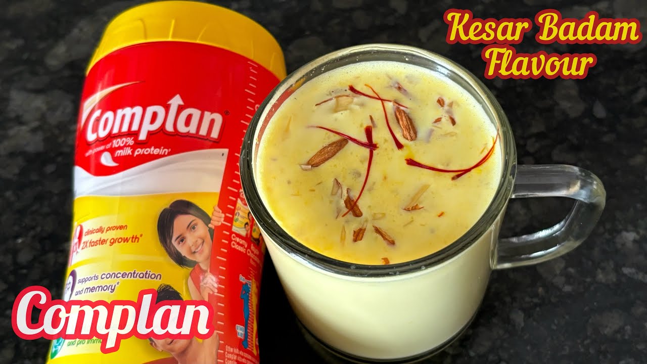 COMPLAN Kesar Badam Flavour | How to make COMPLAN Drink | COMPLAN Kesar ...