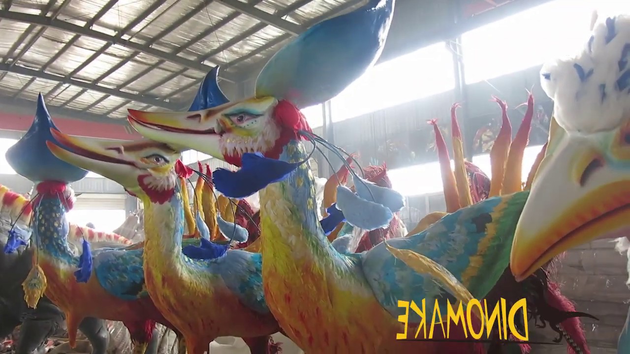 Animatronic Phoenix Birds Model For Theme Parks - YouTube