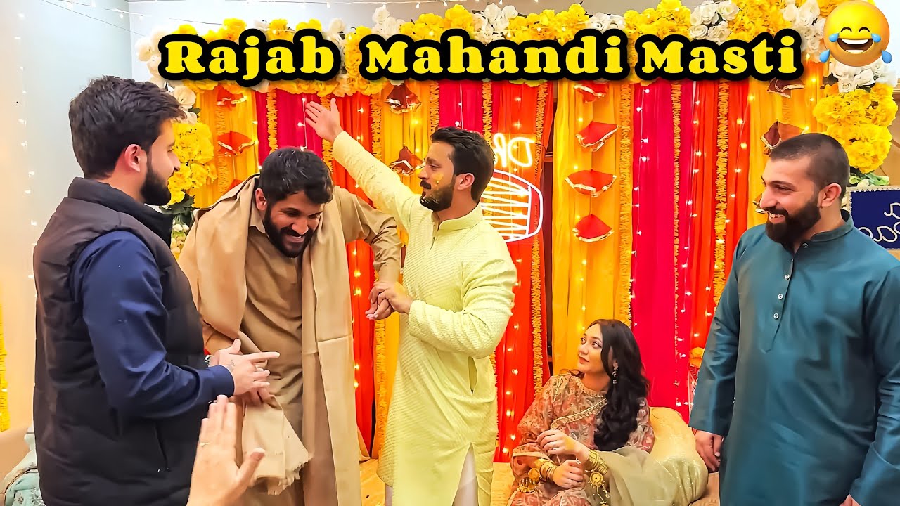 Rajab Wedding Mahandi Vlog Rajab family vlogs today @rajabbutt94 - YouTube