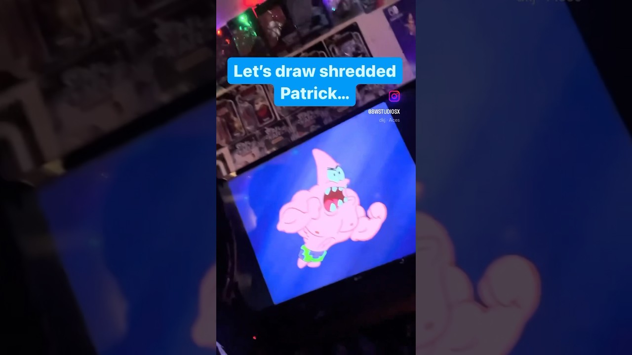 Shredded Patrick drawing, enjoy #art #artist #sketch #shorts #drawing # ...