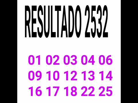 RESULTADO DA LOTOFÁCIL 2532