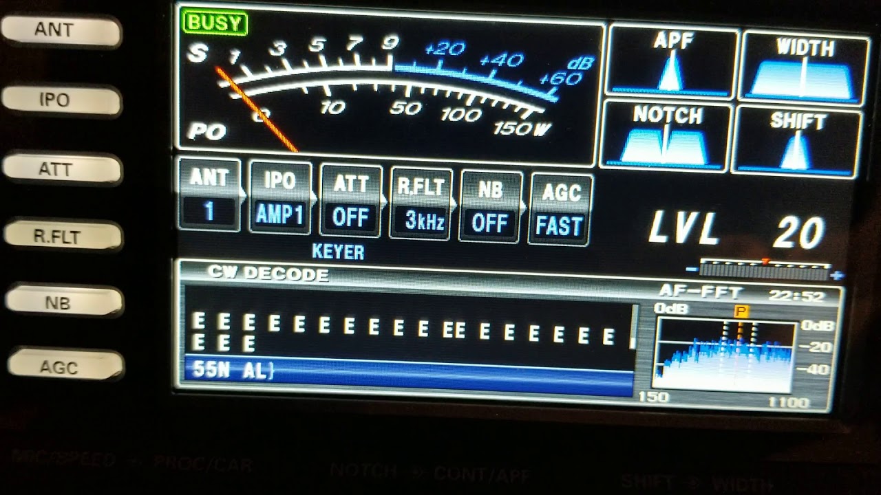 FT DX 3000 CW decode capabilities - YouTube