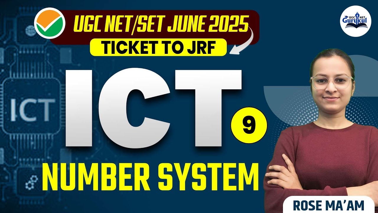 MH SET Paper 1 ICT Number System With Tricks | ICT Full Form MH SET | Rose Mam | MH SET 2025 ICT ...
