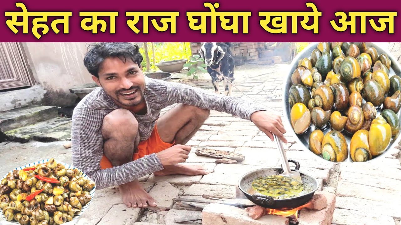 घोंघा खाने का फायदा | Ghongha Recipe Bihari | घोंघा सब्जी कि राज ...