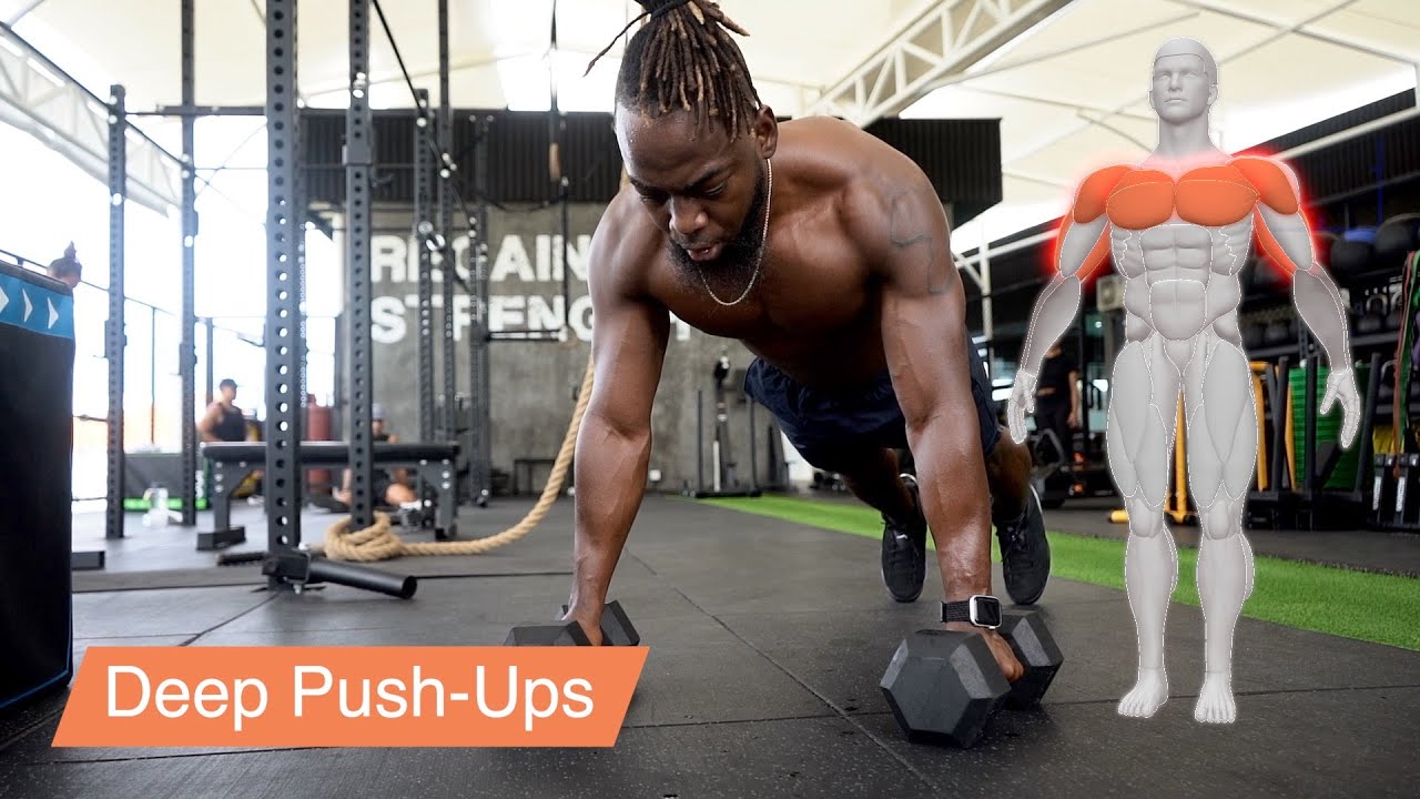 How to do the perfect push-ups - Deep Push-Ups 4K - How to do push up ...