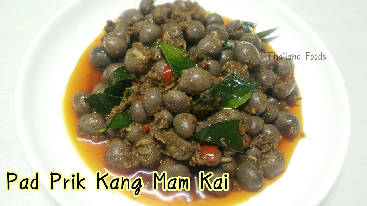 Thai Foods | Stir-Fried Chicken Spleen with Red Curry - YouTube