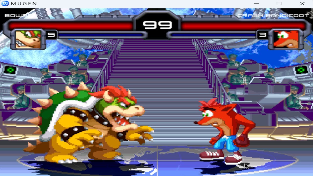 BOWSER vs CRASH BANDICOOT - Final Boss Fight🔥 Mugen 90s Fury Battle ...