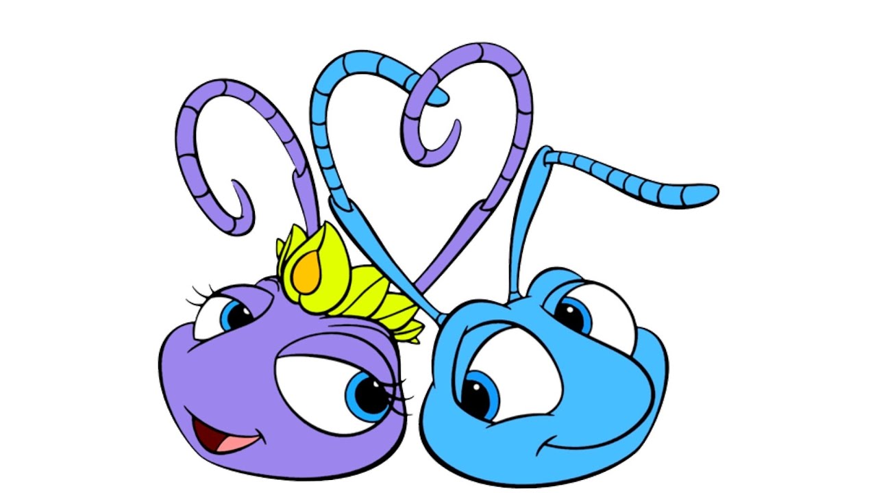 Coloring Flik & Princess Atta from Disney’s A Bug’s Life - YouTube