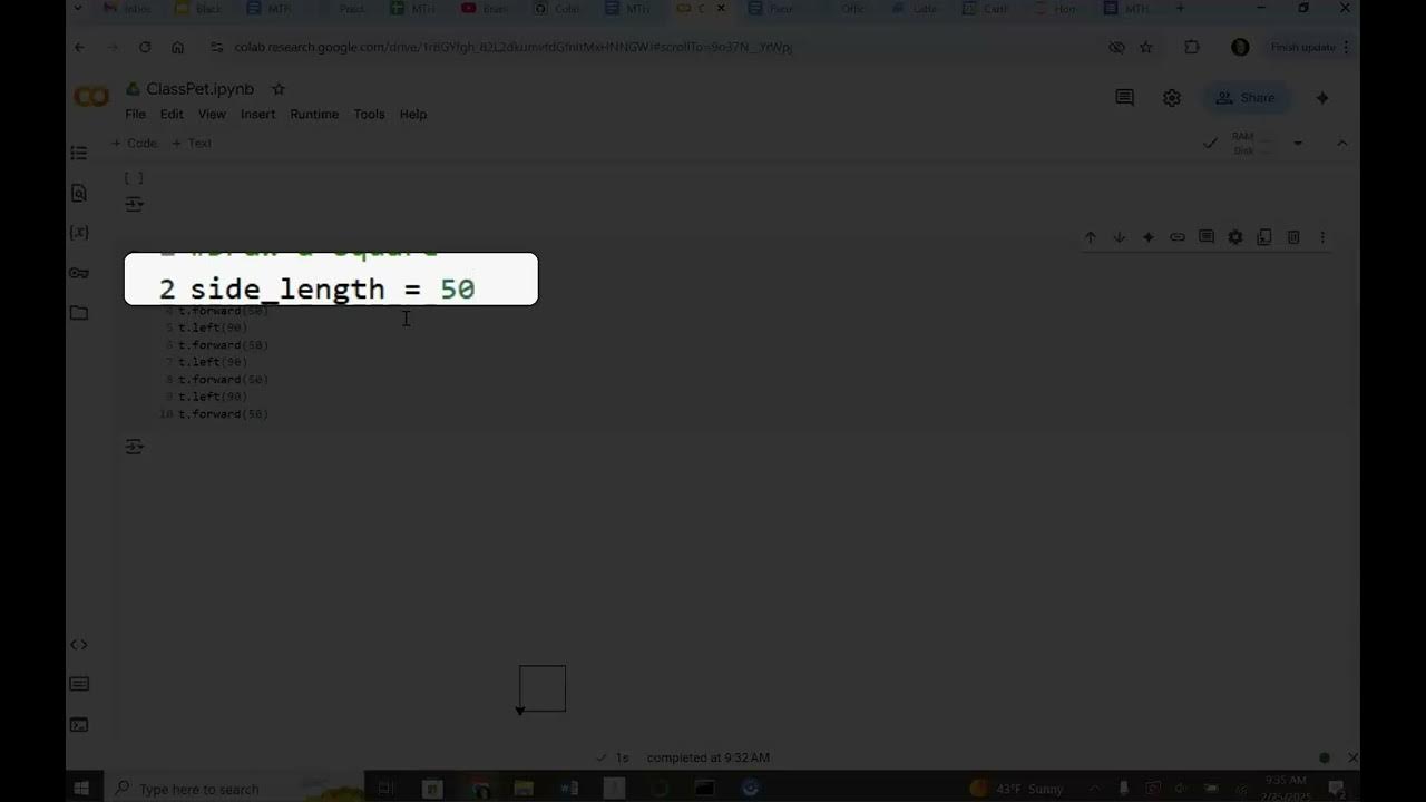 Python Loops Using Turtle - YouTube