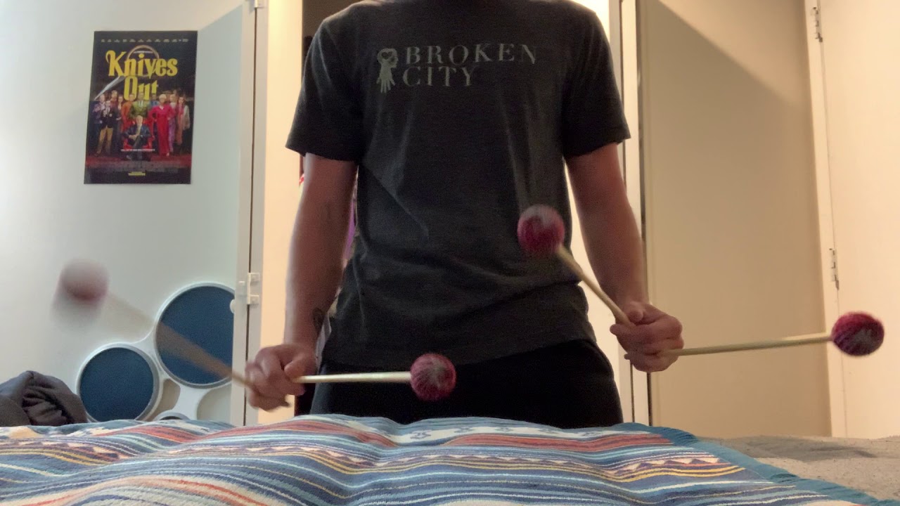 4/23 Marimba Floor Exercises. 100 bpm - YouTube