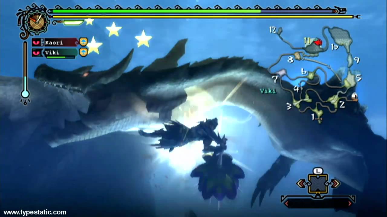 Monster Hunter Tri - Lagiacrus Hunt Montage (Hammerin' the Horns) - YouTube