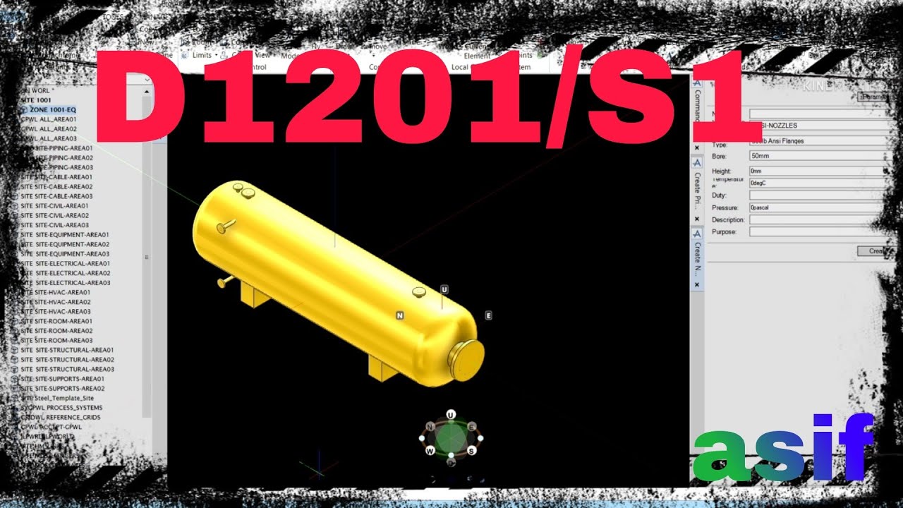 How to create equipment in e3d !! #D1201/S1 - YouTube