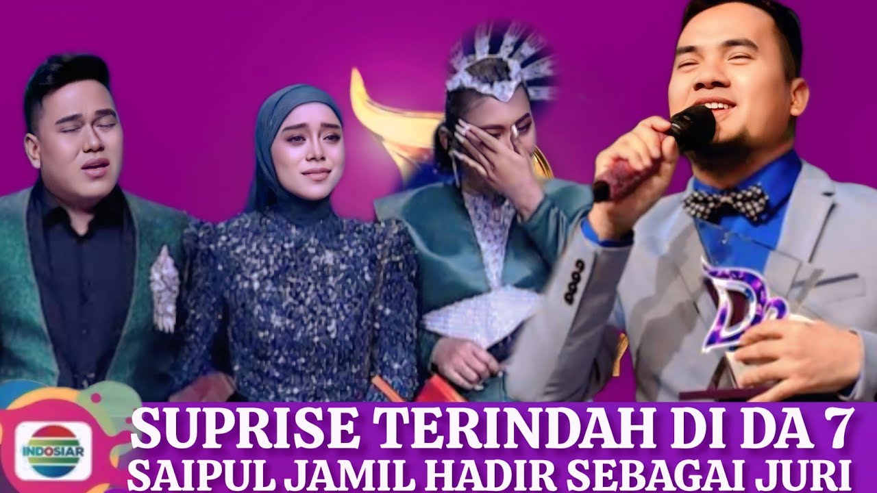 Perdana Saipul Jamil kembali hadir di DA 7 semua penonton & juri ...