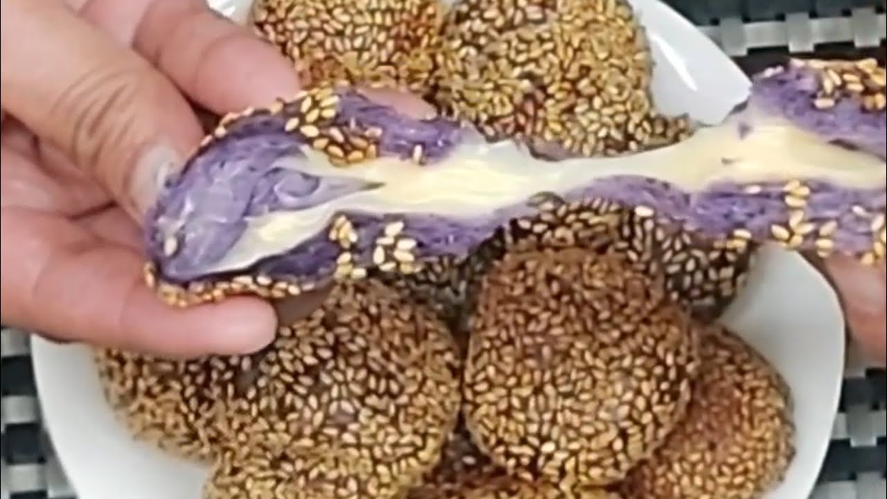 UBE and CHEESY SESAME BALLS/BUCHI recipe@PingChannel1972 - YouTube