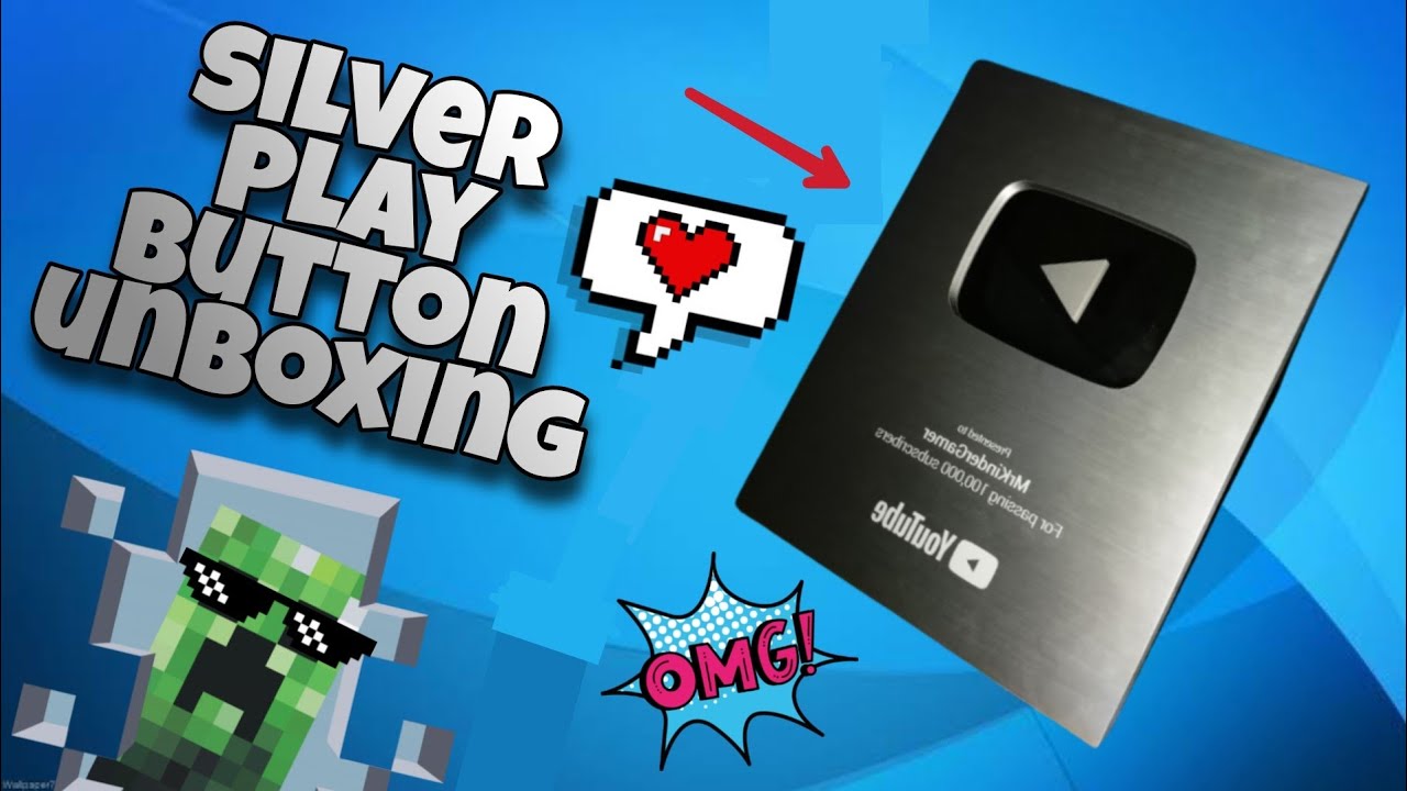 Unboxing Silver Play Button | MrKinderGamer - YouTube