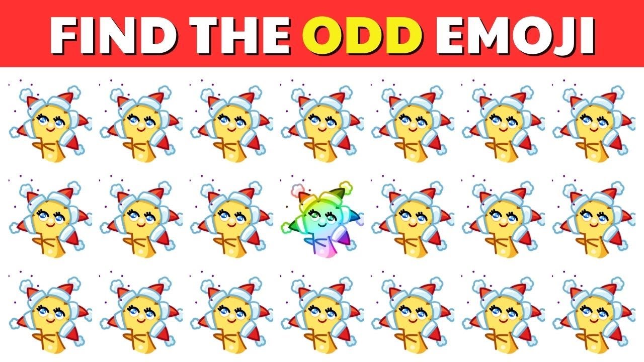 FIND THE ODD EMOJI OUT #051 | Odd One Out Puzzle | Find The Odd Emoji ...