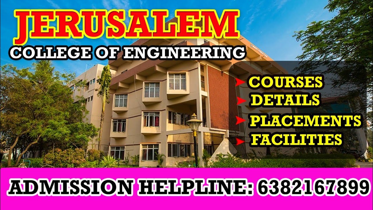 Jerusalem College Of Engineering - Cutoff|Fees|Placements|#jerusalem # ...