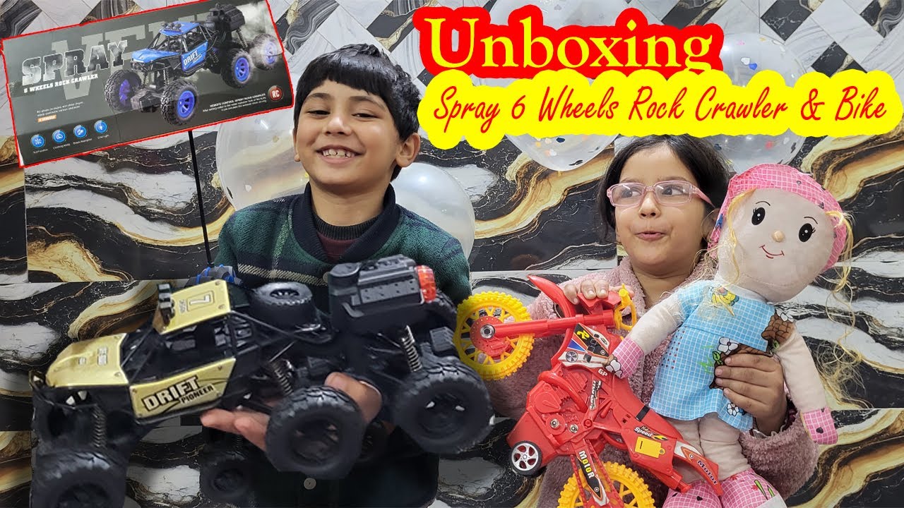 Unboxing Spray 6 Wheels Rock Crawler & Bike | Sprayer Rally RC Car SIX ...