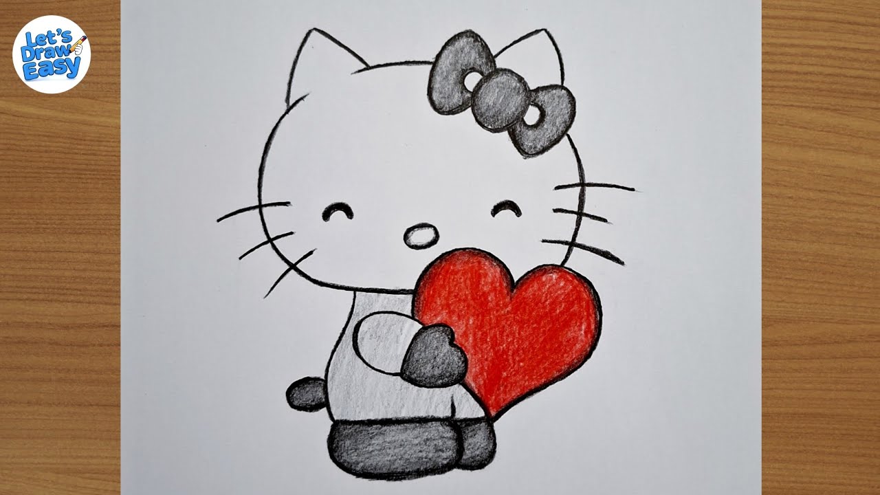 How to Draw Kawaii Hello Kitty | Step by Step | Easy for Beginners ...
