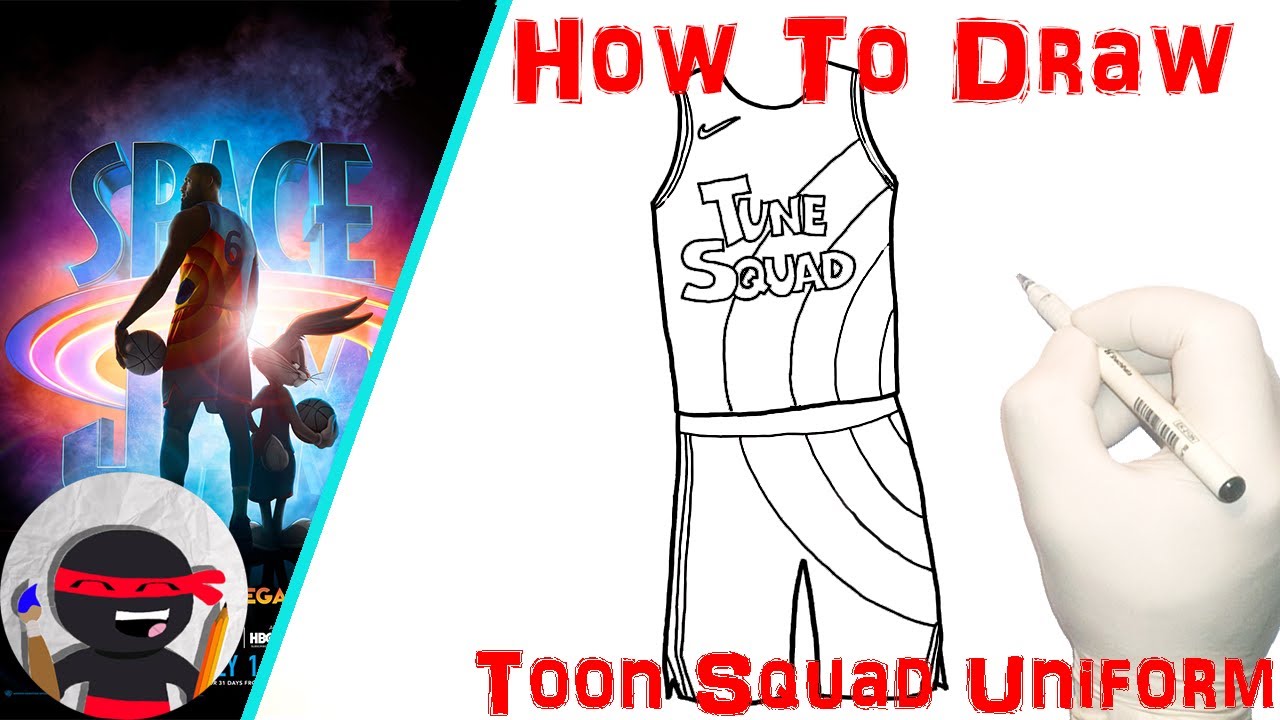 How To Draw The Toon Squad Uniform | Easy, Step By Step Tutorials For ...