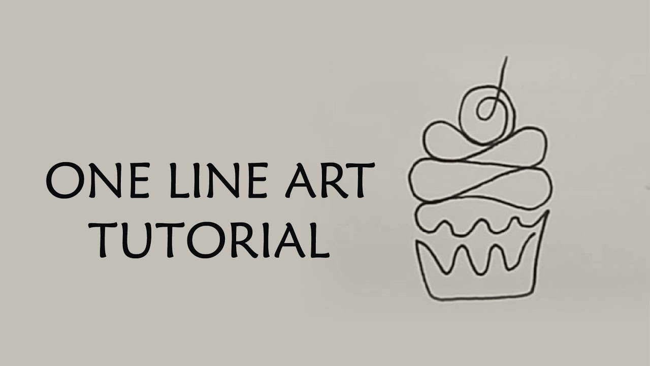 How to draw one line art - YouTube