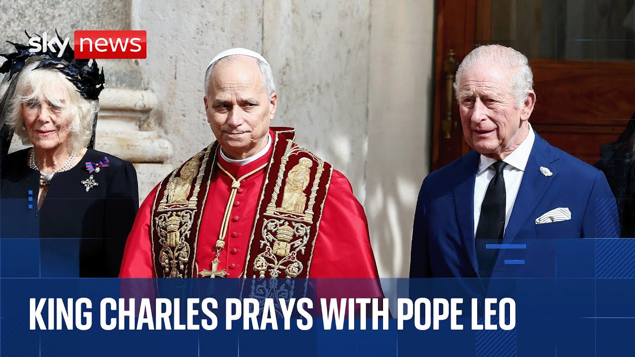 King Charles becomes first British monarch to pray with Pope in five ...