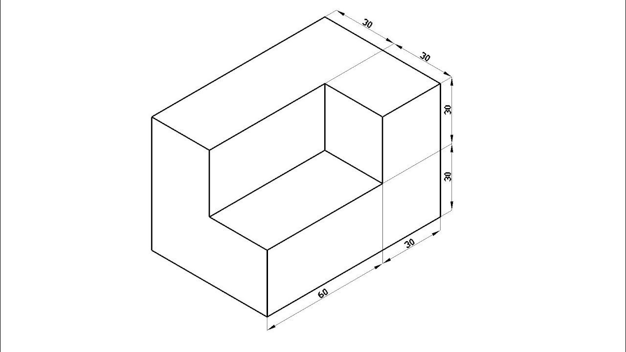 Engineering Drawing Isometric And Projection 23 - YouTube