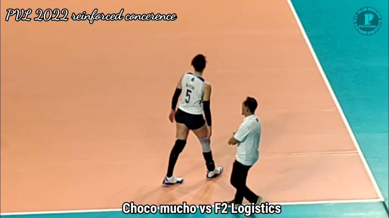 Full SET 1 Angasan Choco mucho vs F2 logistics | pvl 2022 reinforced conference - YouTube