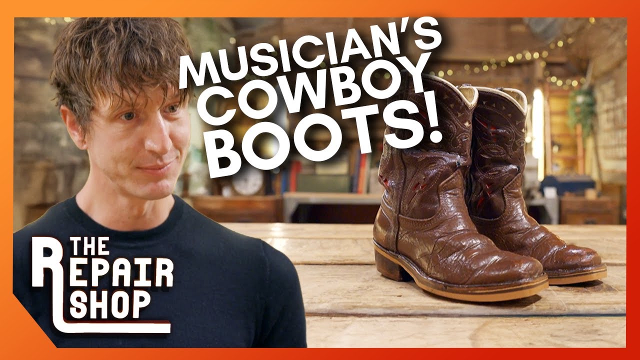 Expert Cobbler Repairs The Tiny Cowboy Boots That Roger Pope Gave To ...
