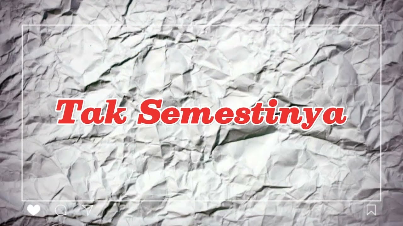 Tak Semestinya - Aditya Prayoga (Official Lyric video) - YouTube