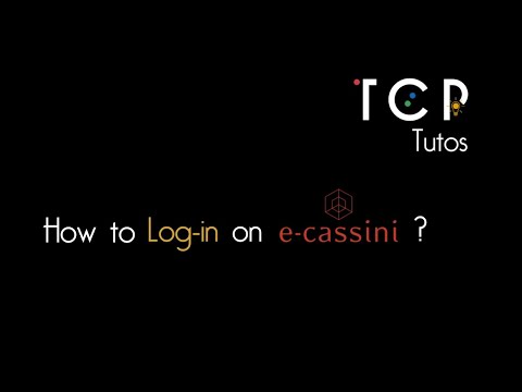 TUTO Log-in on e-cassini! - YouTube