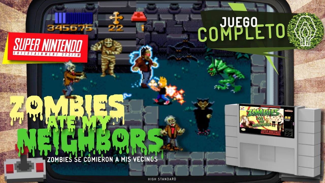 Juego Completo | Zombies Ate My Neighbors (Super Nintendo) - YouTube
