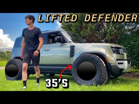 Lifting My New Land Rover Defender On 35in Tires (Saltek) - YouTube