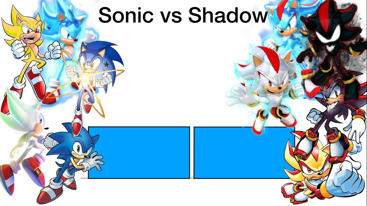 Sonic vs shadow power levels over the years canon and non canon remake ...