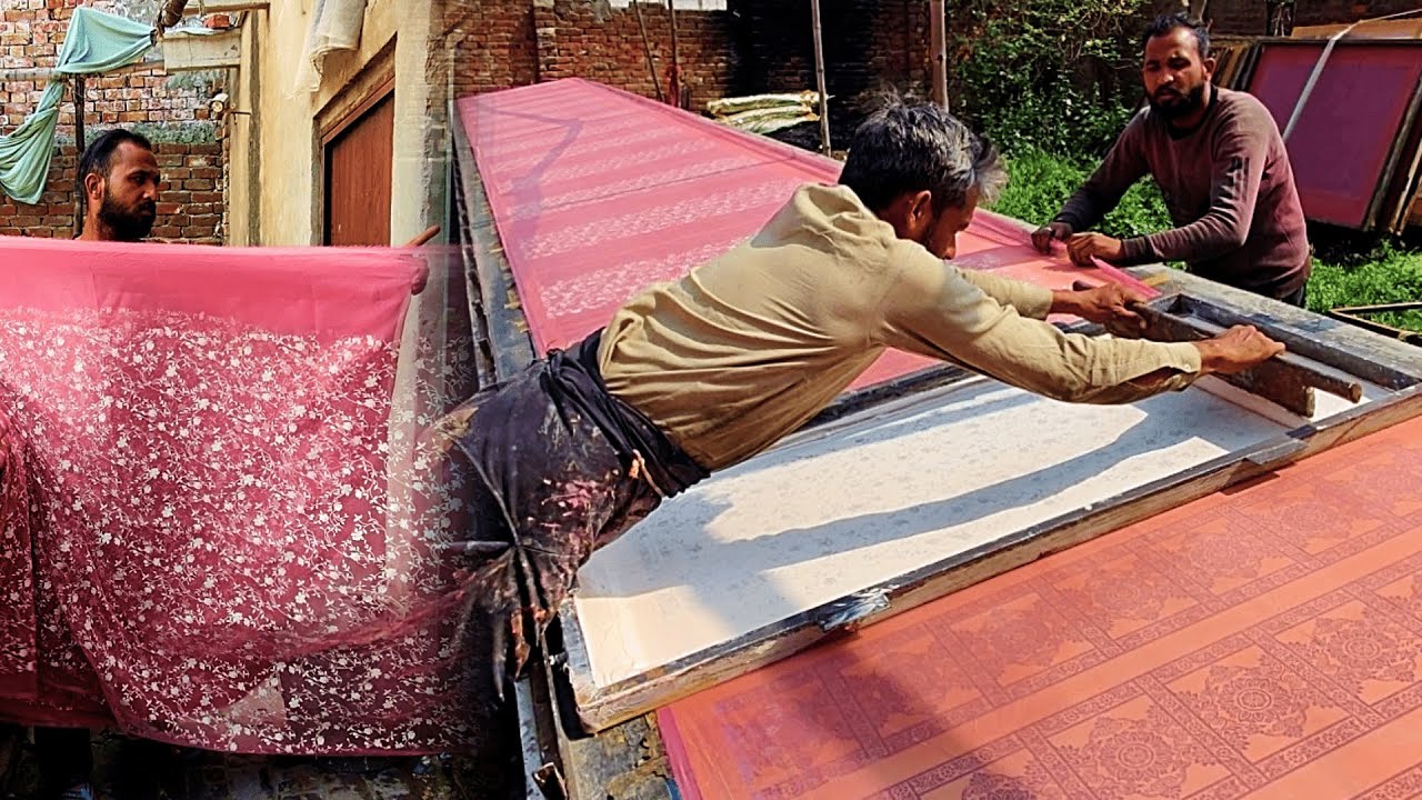 Amazing Skill of Silk Screen Printing Process in Textile Industry ...