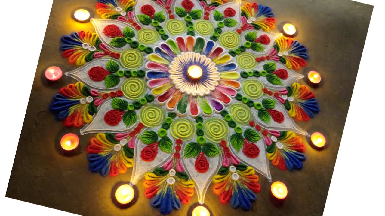 diwali rangoli designs 2023||festivals colourful rangoli designs ...